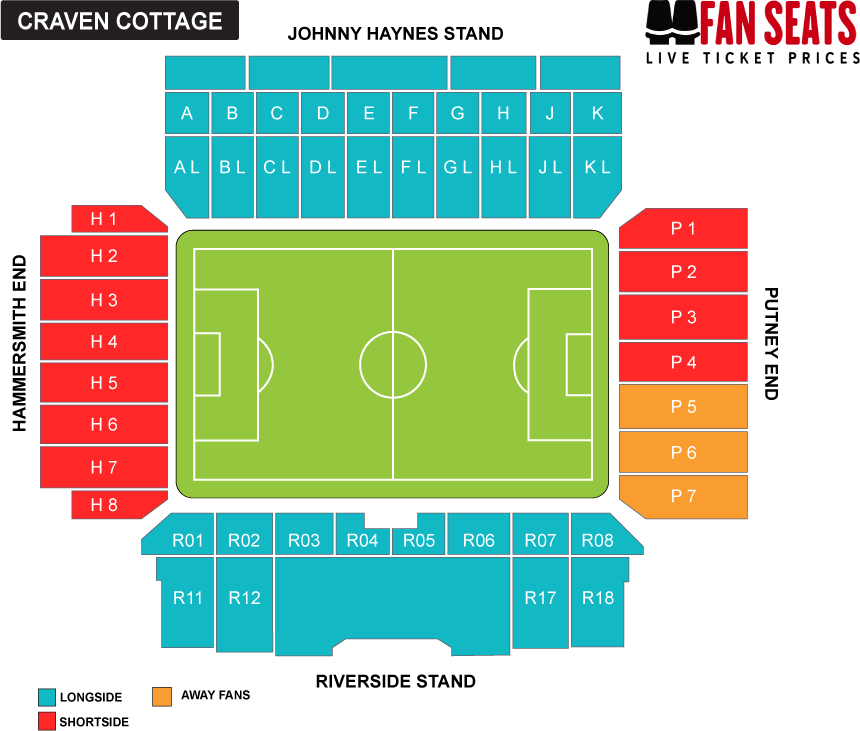 Craven Cottage Stadium Seating Maps and Tickets | FanSeats