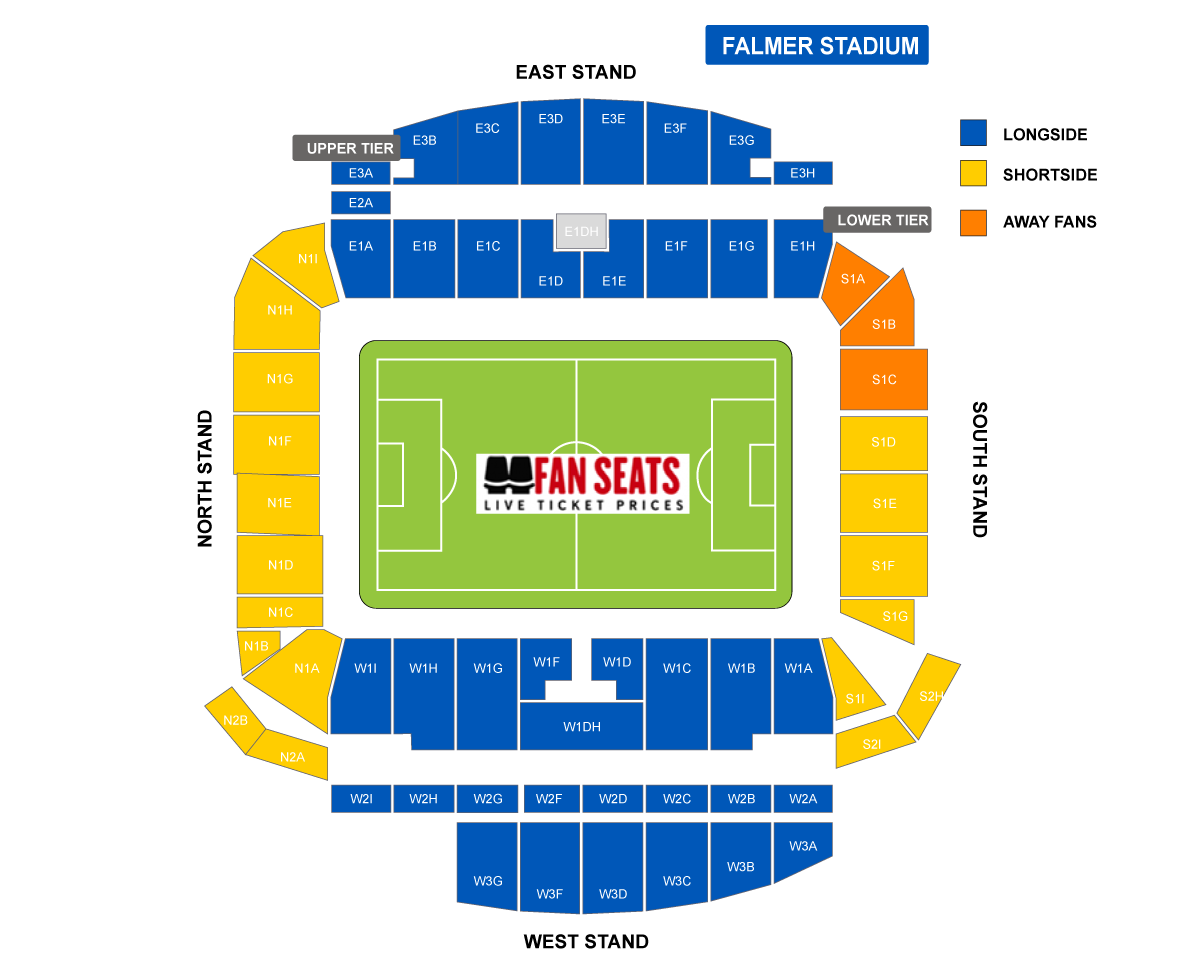 Falmer Stadium Seating Maps and Tickets | FanSeats