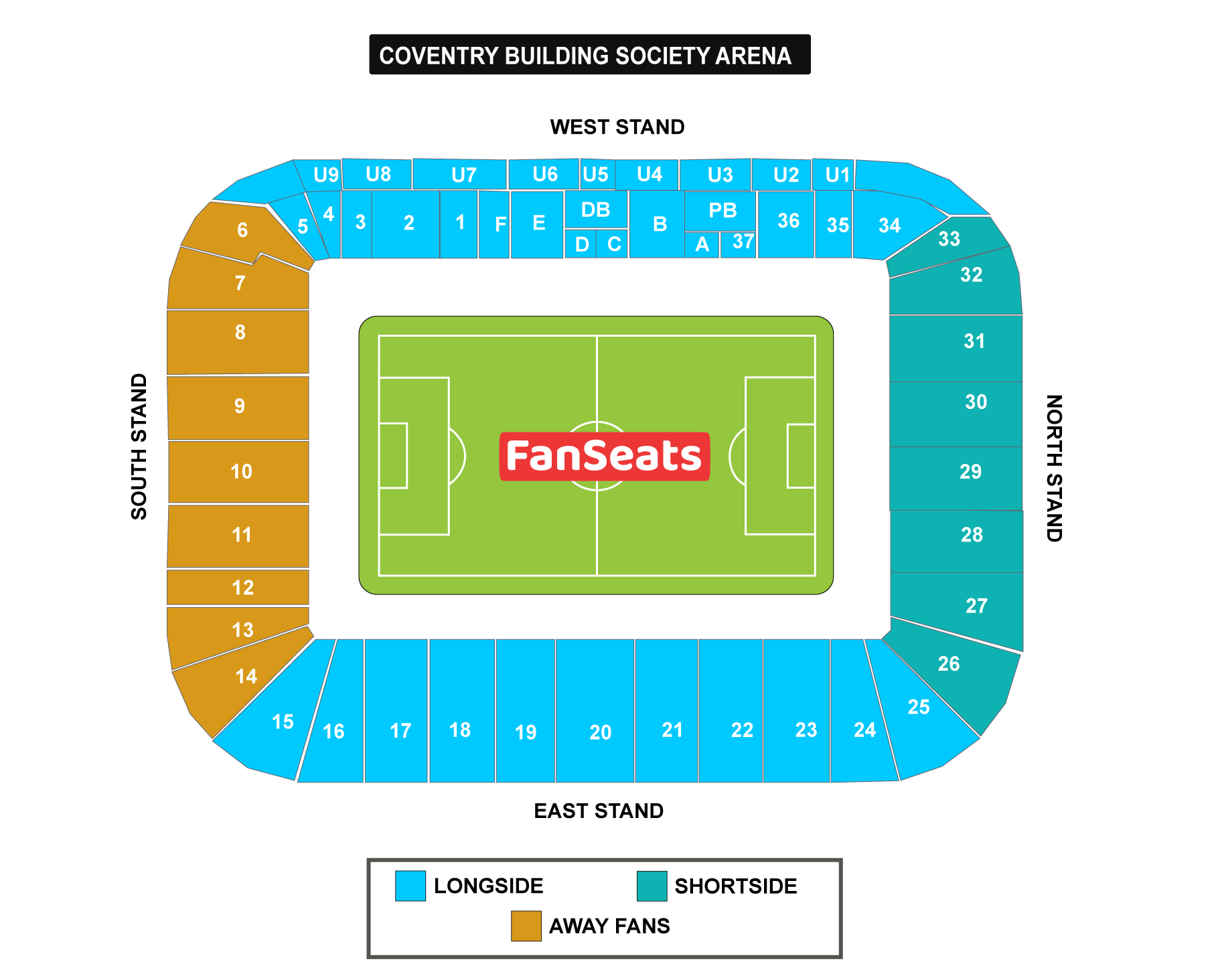 Coventry Building Society Arena Seating Maps and Tickets | FanSeats